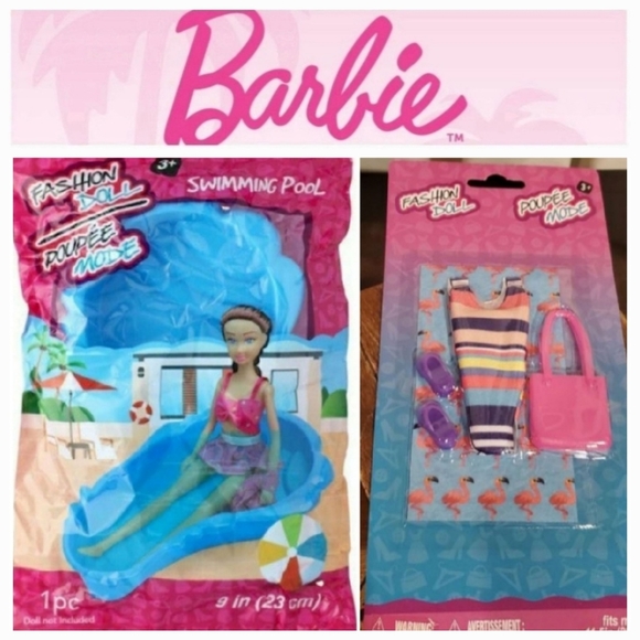 Barbie | Toys | Barbie Pool Barbie Swimsuit Set | Poshmark